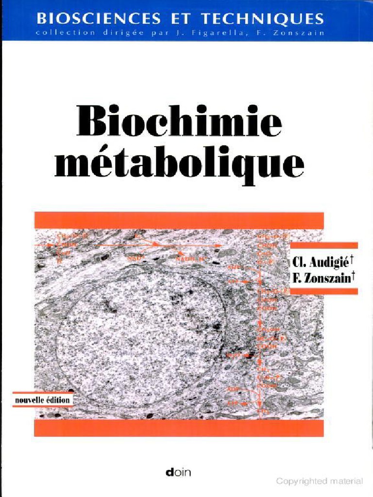 Biochimie métabolique. | PDF