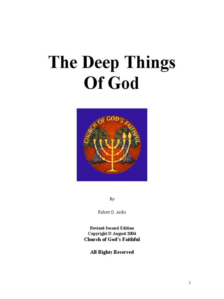 The Deep Things of God | PDF | The Beast (Revelation) | Jesus