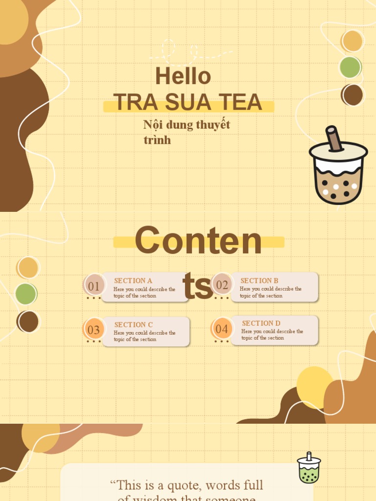 Hello: Tra Sua Tea | PDF | Food And Drink | Foods