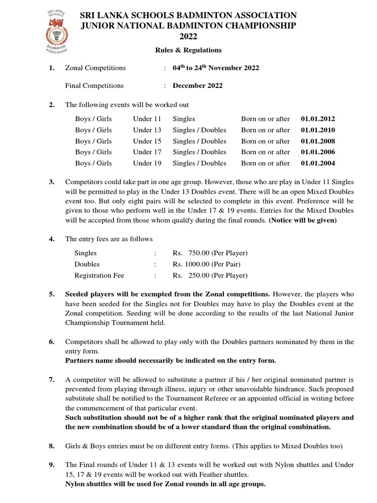 Junior Entry Form | PDF | Referee