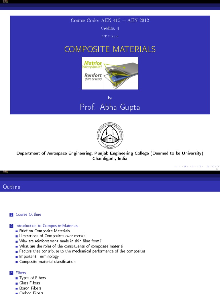 Composite Materials - PPT - For Students | PDF