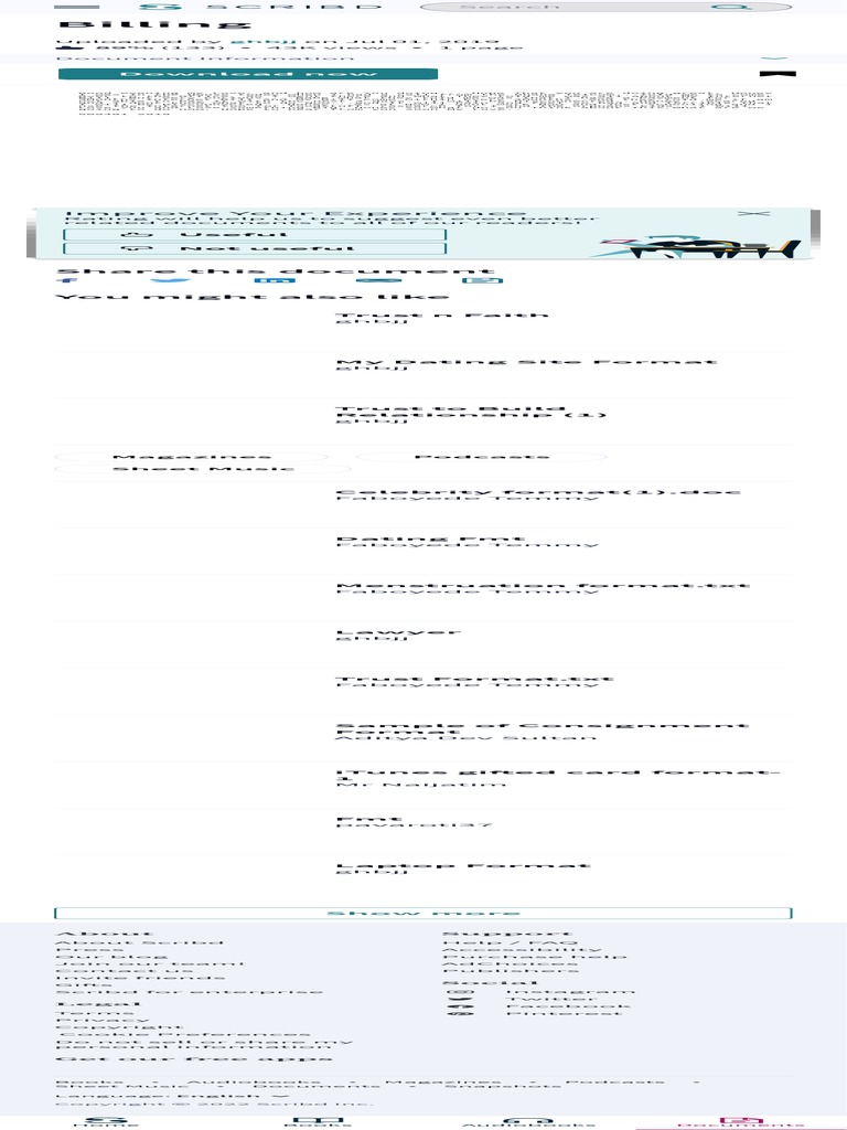 Billing Pdf Pdf Scribd Internet