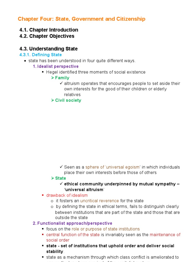 Civic Chap 4 Quick Note | PDF | State (Polity) | Social Democracy Civic Chap 4 Quick Note | PDF | State (Polity) | Social Democracy