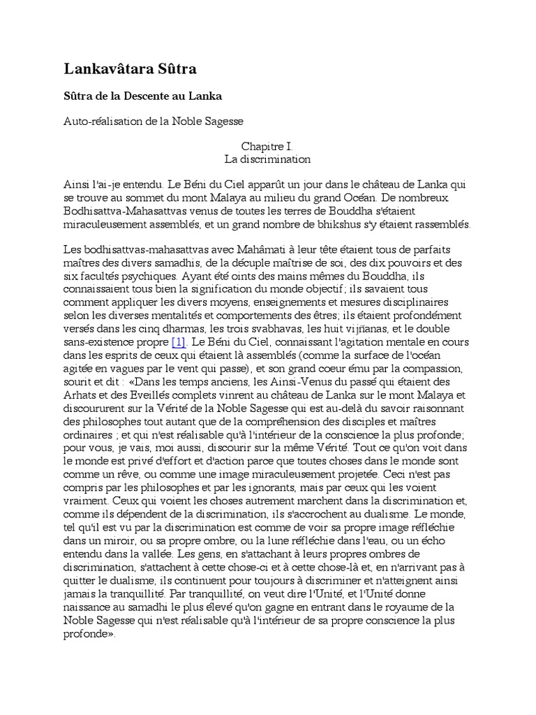 Lankavâtara Sûtra | PDF | Śūnyatā | Existence