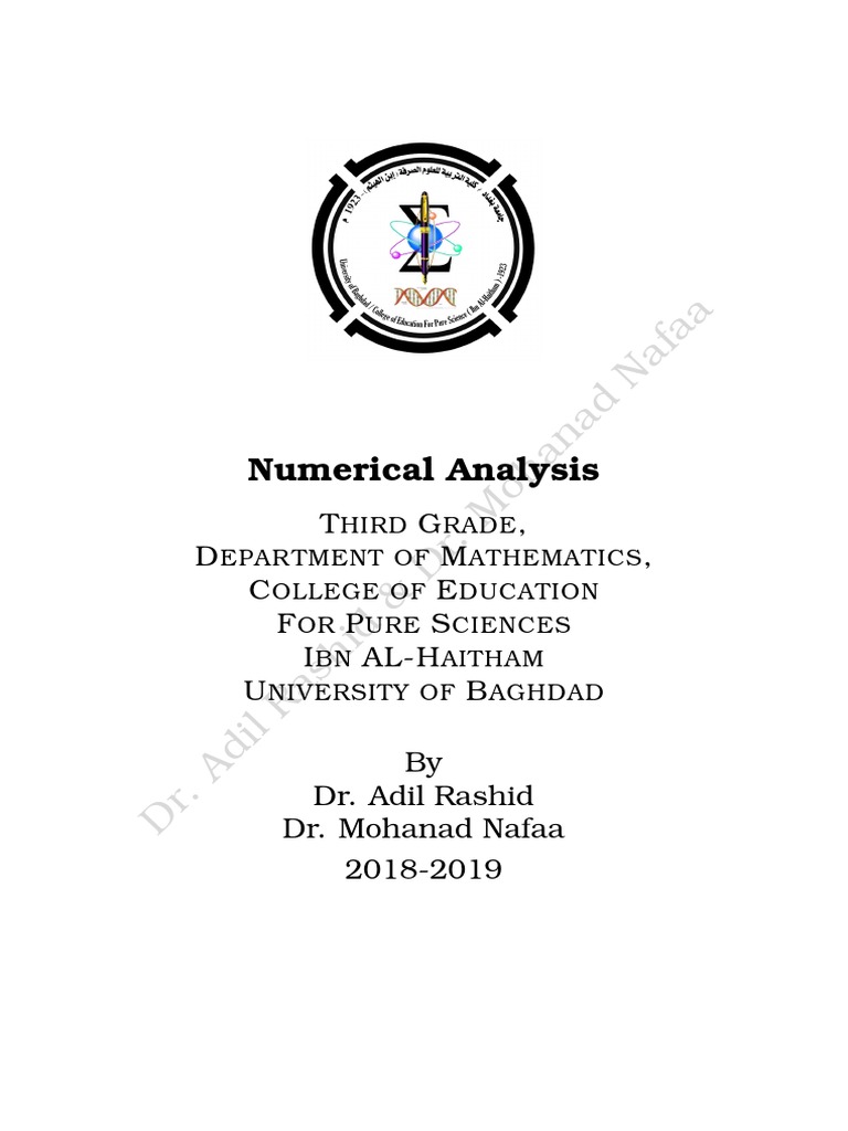 Numerical Analysis | PDF | Numerical Analysis | Equations Numerical Analysis | PDF | Numerical Analysis | Equations