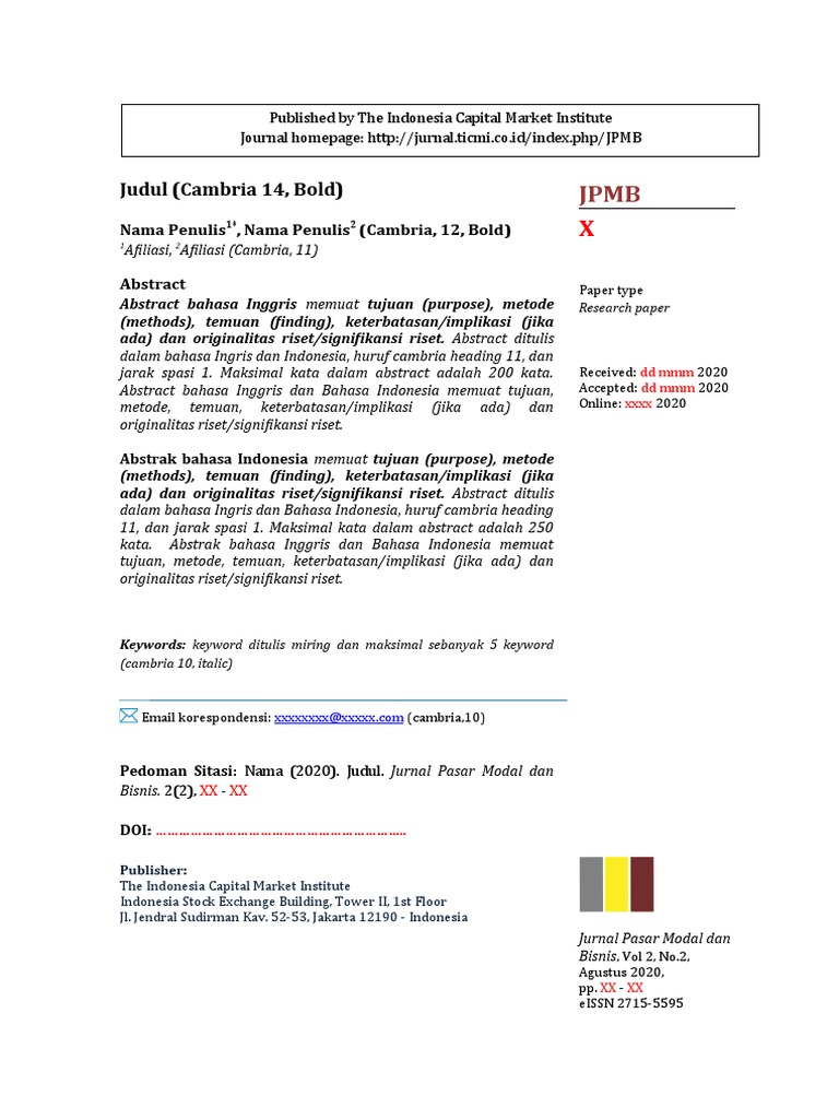 Template JPMB Ticmi 2 (2) 2020 | PDF | Seni | Komputer