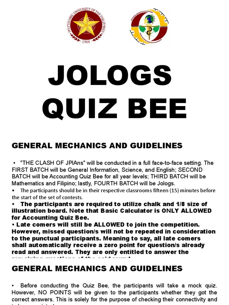 Jologs-Quizbee Amihari | PDF