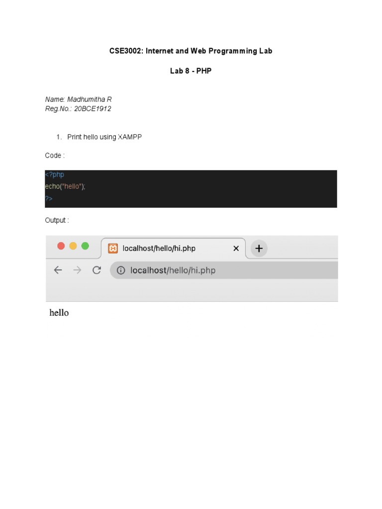 CSE3002 Lab8 20BCE1912 | PDF | Cyberspace | Internet