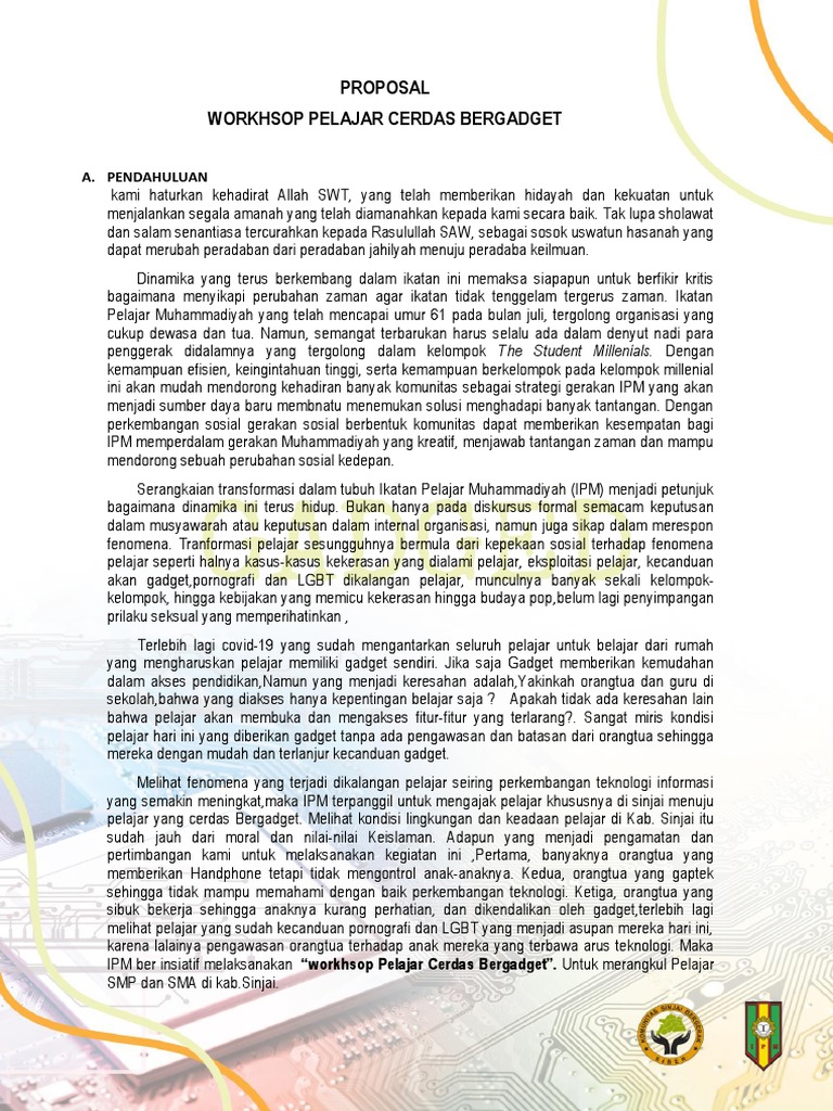 PROPOSAL Workshop | PDF