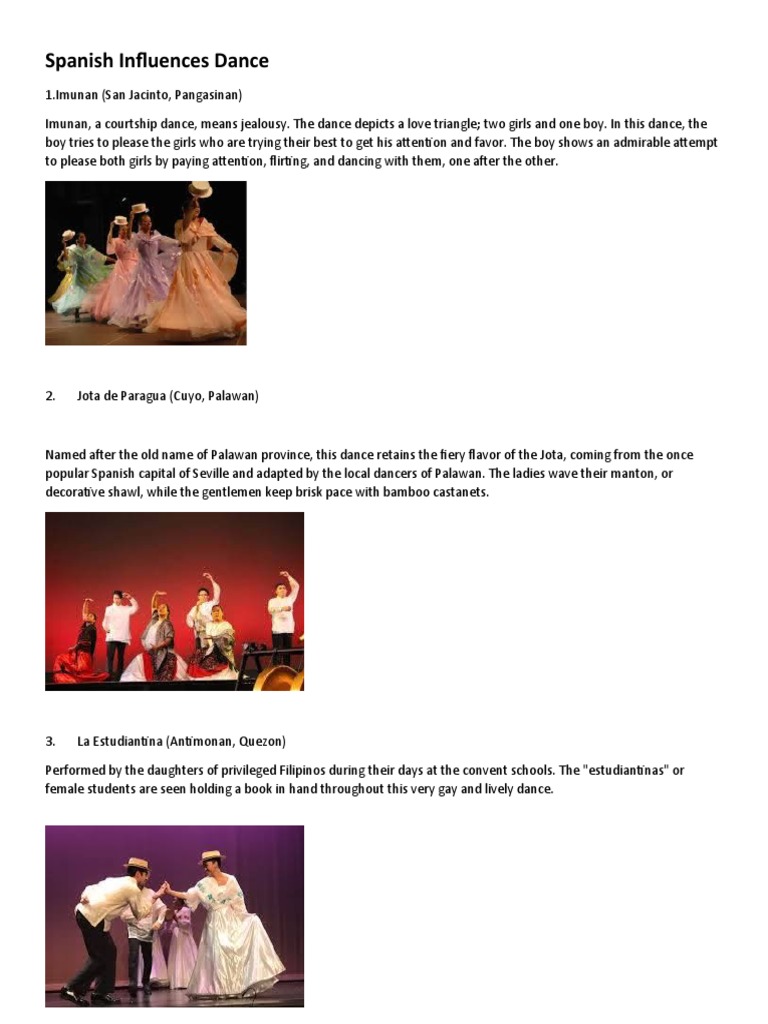 Examples of The 5 Classification | PDF | Dances