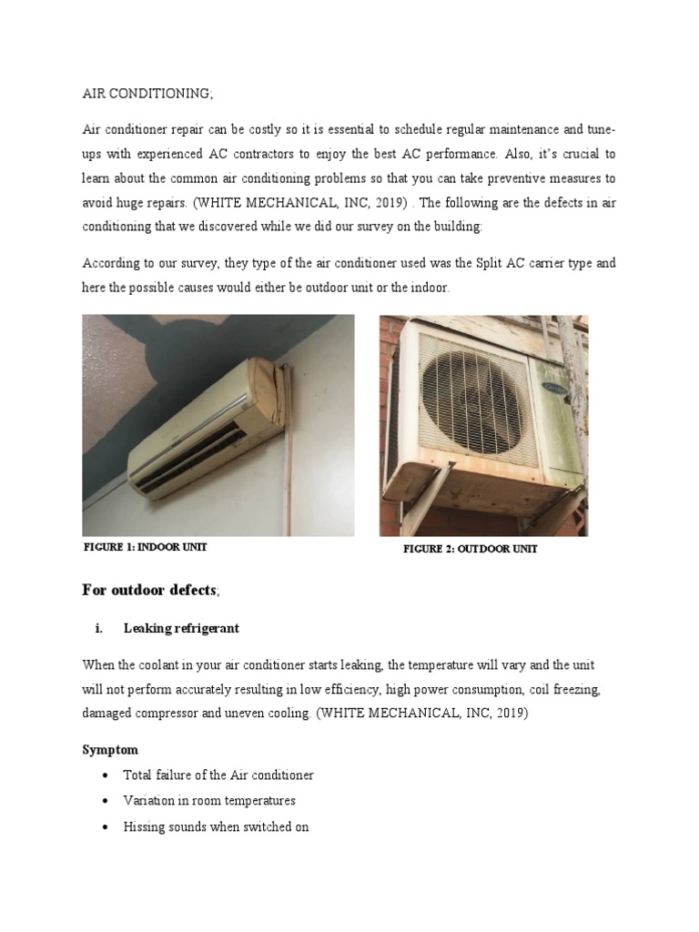 Ac Defects | PDF | Air Conditioning | Gases