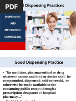 6 GOOD DISPENSING PRACTICE SOP | PDF | Medical Prescription | Pharmacy