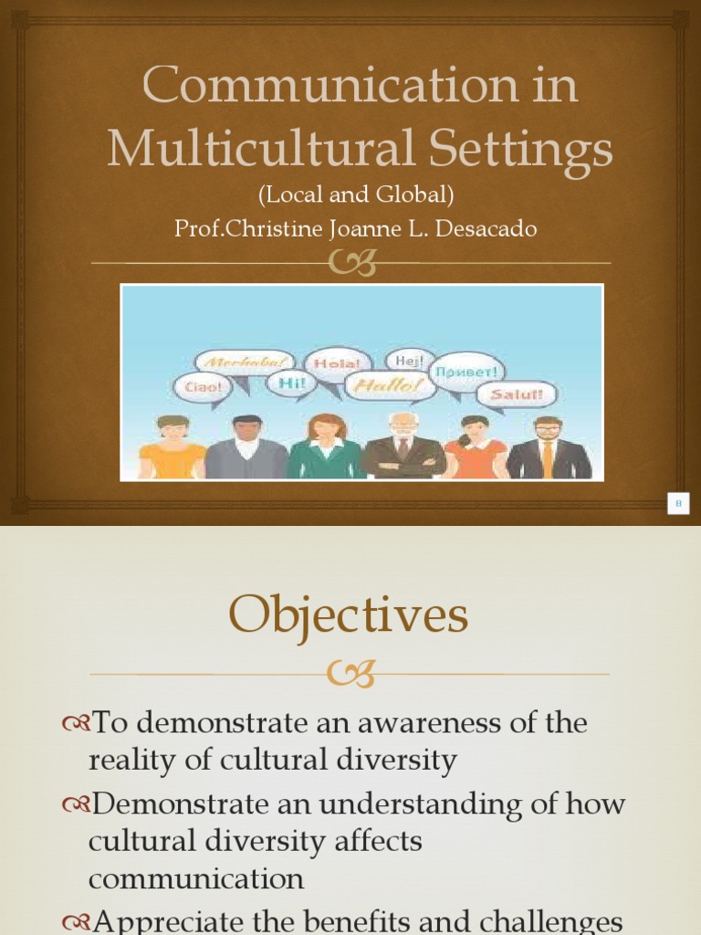 Communication in Multicultural Settings | PDF | Communication | Cross ...