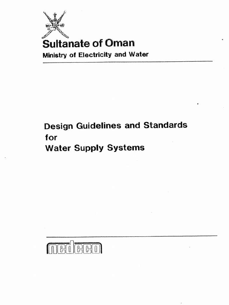 Design Guidelines and Standards For Water Supply | PDF