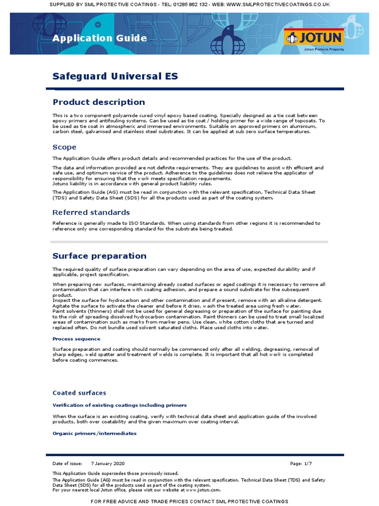 Safeguard Universal AG | PDF | Paint | Materials