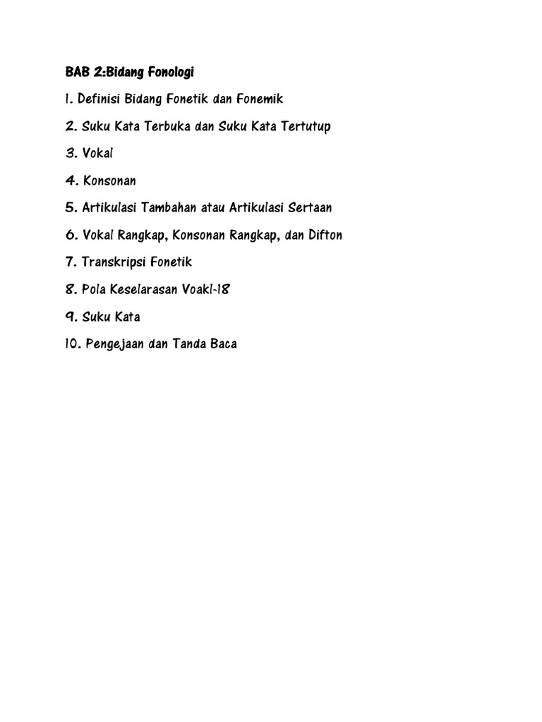 Bab 2 | PDF | Kajian Bahasa Asing