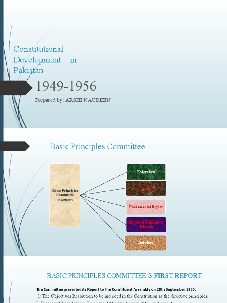 Pakistan's 1949 Constitutional Framework | PDF | Government | Politics ...