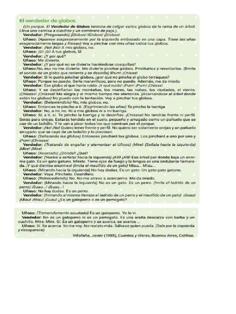 El Vendedor de Globos | PDF