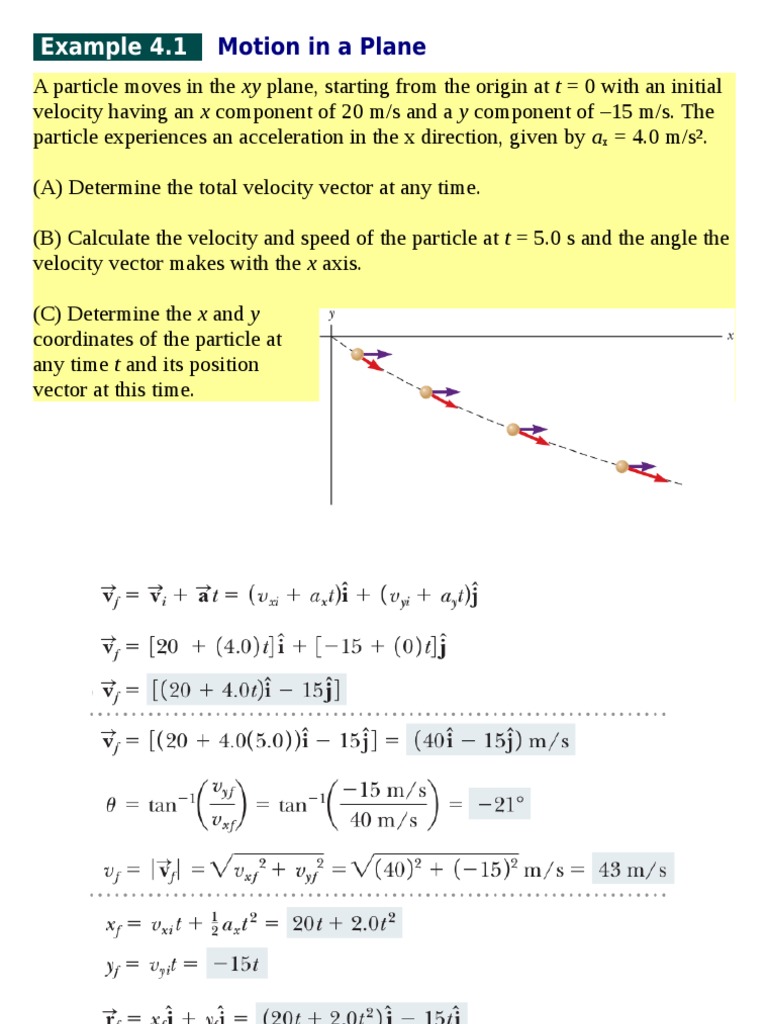 Examples Chapter04 | PDF | Acceleration | Projectiles
