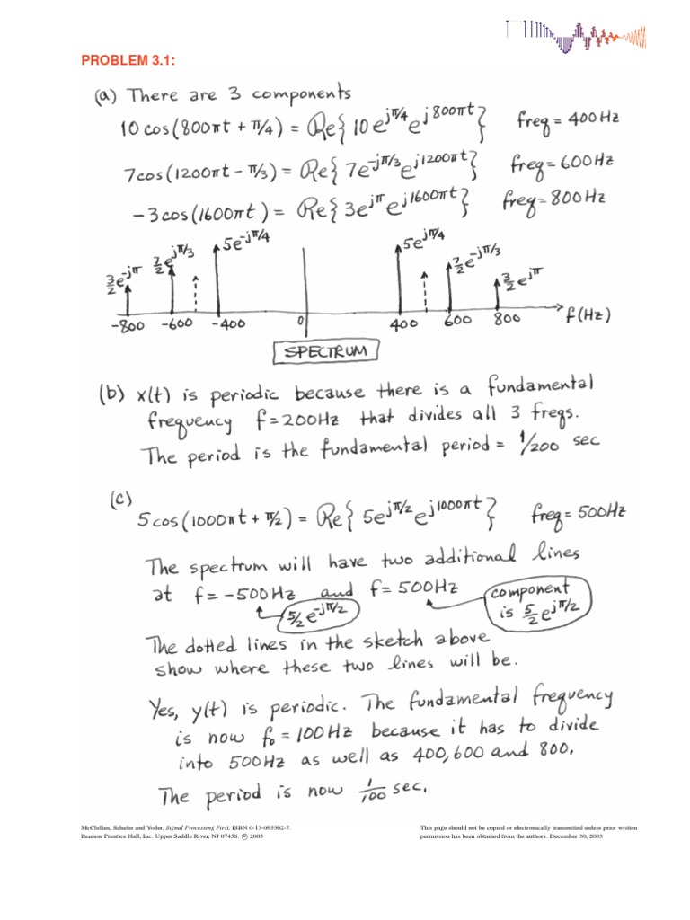 Signal Processing First - Solutions Manual - International Ed. - James ...