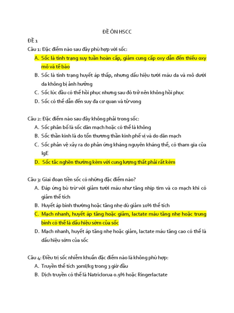 ĐỀ ÔN HSCC | PDF