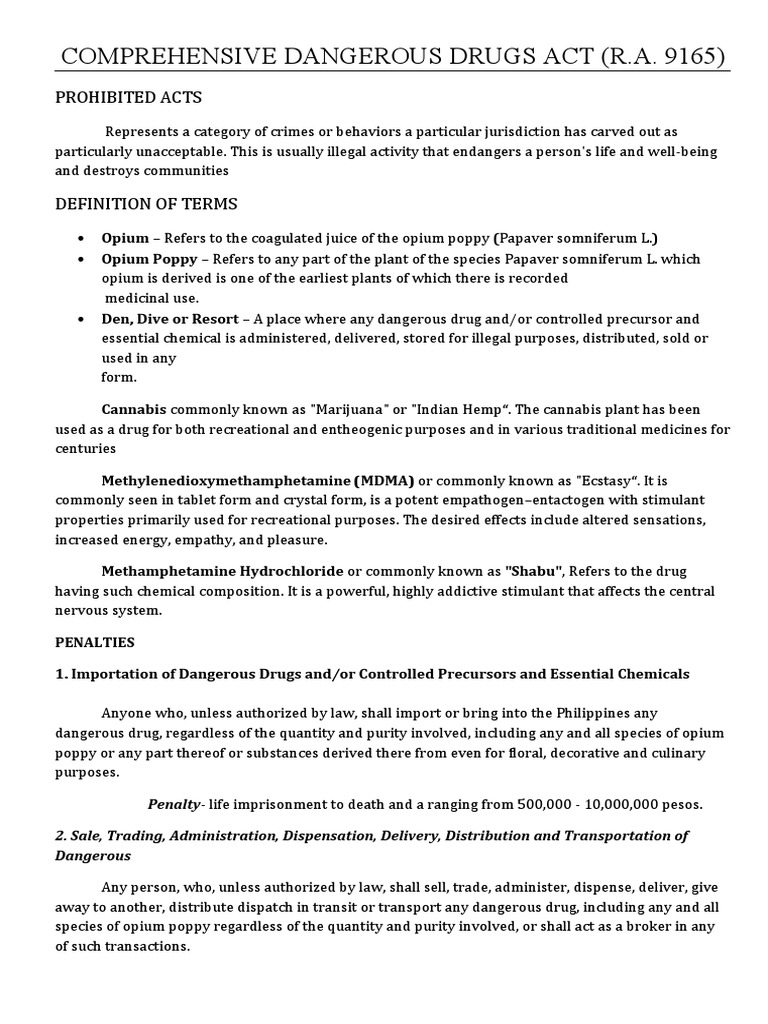 Drug Addiction Outline | Download Free PDF | Mdma | Drugs