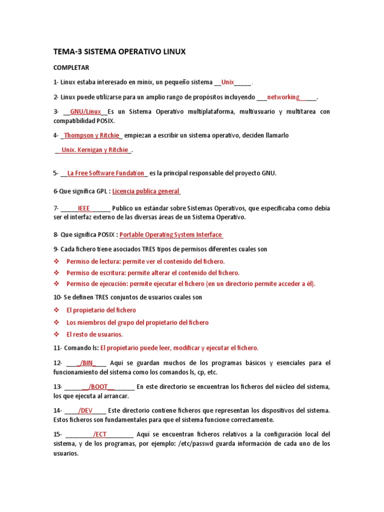 Cuestionario 3 | PDF | Archivo de computadora | Sistema operativo