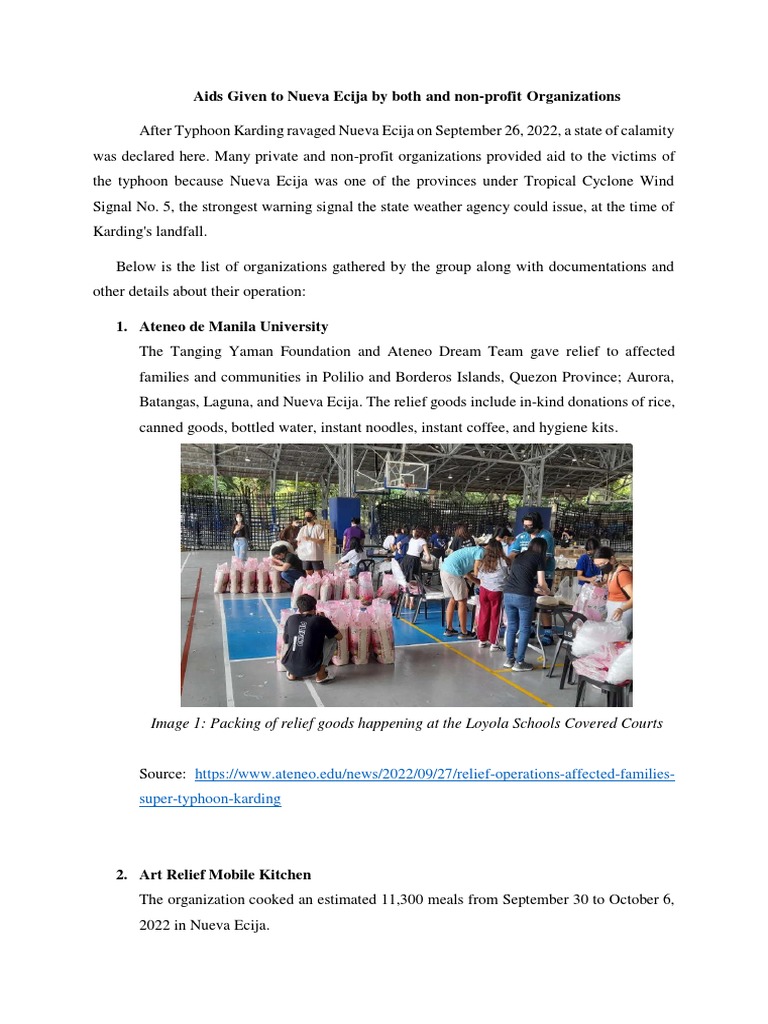 List of CSR Activities For NE Group 4 | PDF | Atmospheric Circulation ...