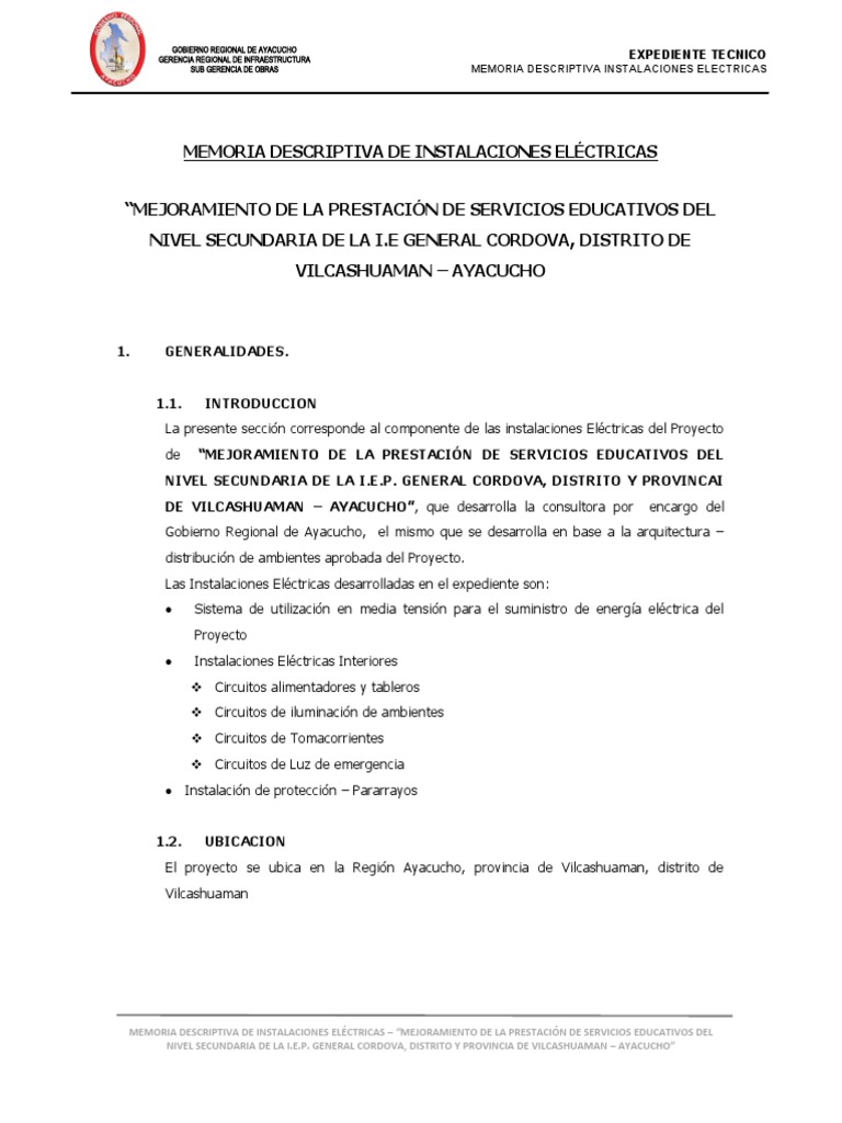 MD Instalaciones Eléctricas | PDF | Cableado eléctrico | Ingenieria Eléctrica