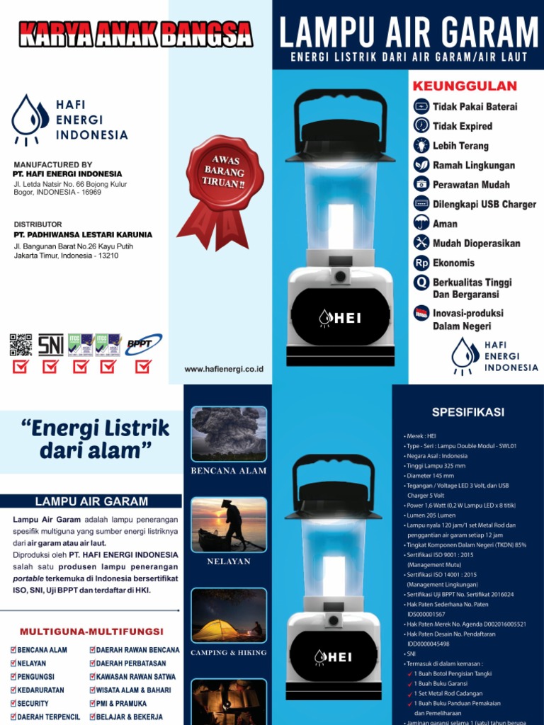 Lampu Air Garam | PDF