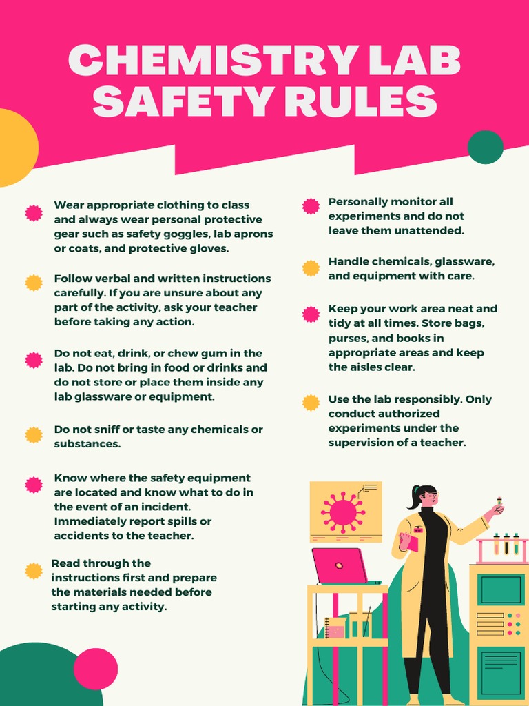 Lab Safety Rules | PDF | Laboratories | Personal Protective Equipment