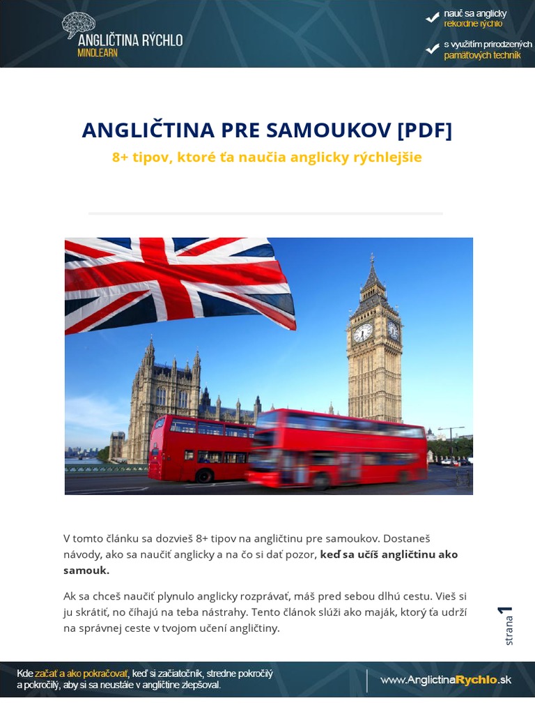 Anglictina Pre Samoukov PDF | PDF