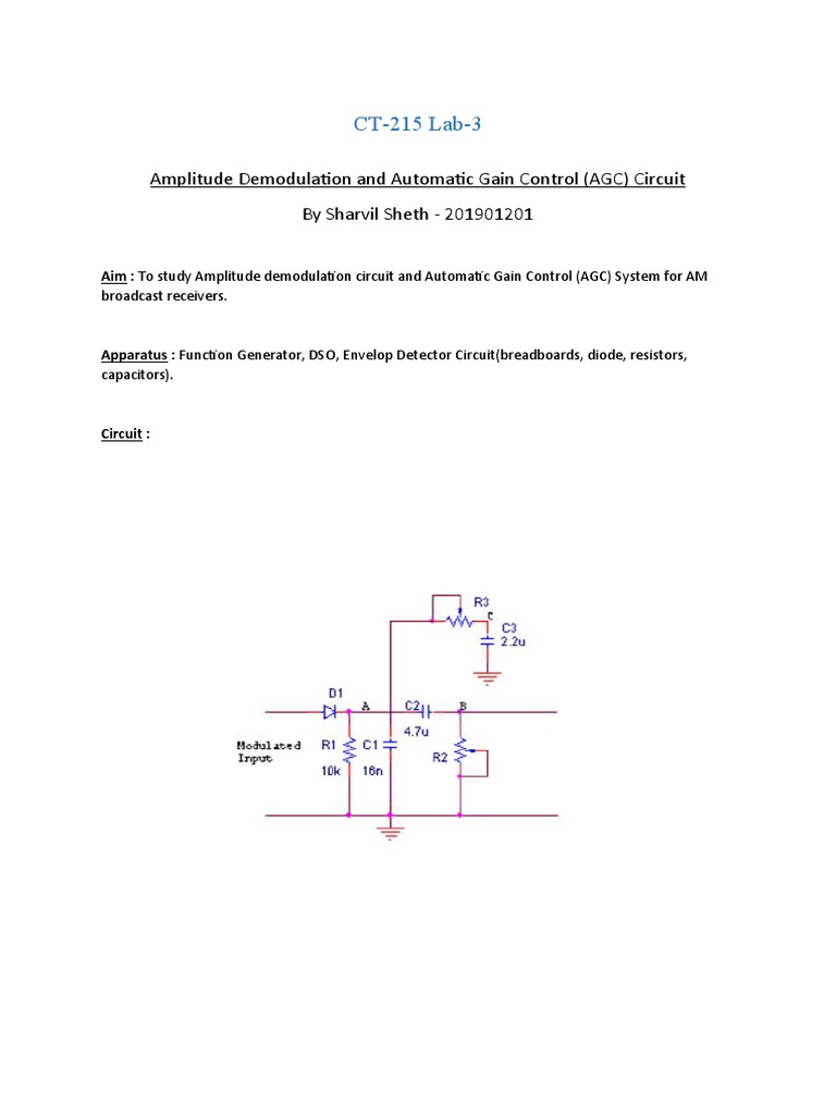 Lab3! | PDF | Detector (Radio) | Modulation