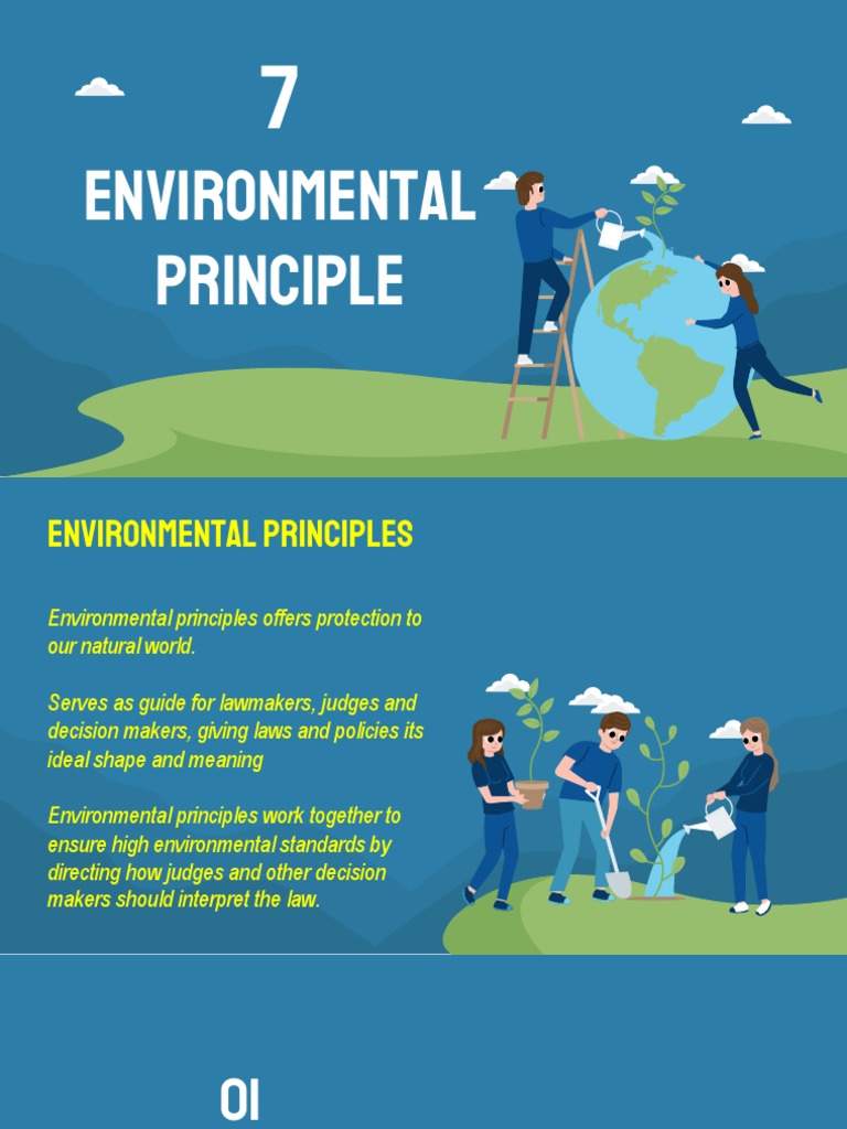 7 Principles of Environmental Protection | PDF | Ecosystem ...