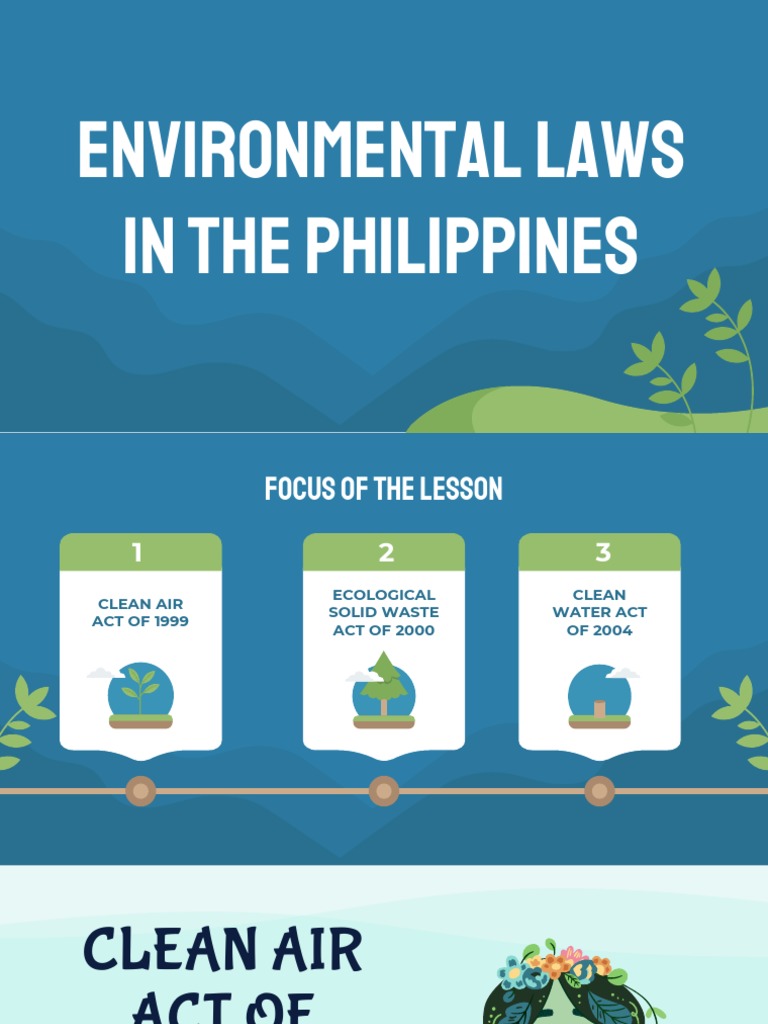 Environmental Laws in the Philippines | PDF | Waste | Water Pollution