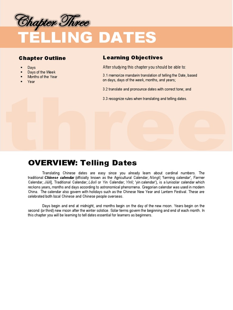 Mastering Mandarin Dates: A Comprehensive Guide to Telling Dates in ...