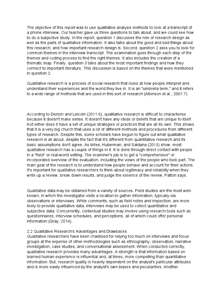 Data-Analysis Assignment | PDF | Qualitative Research | Methodology