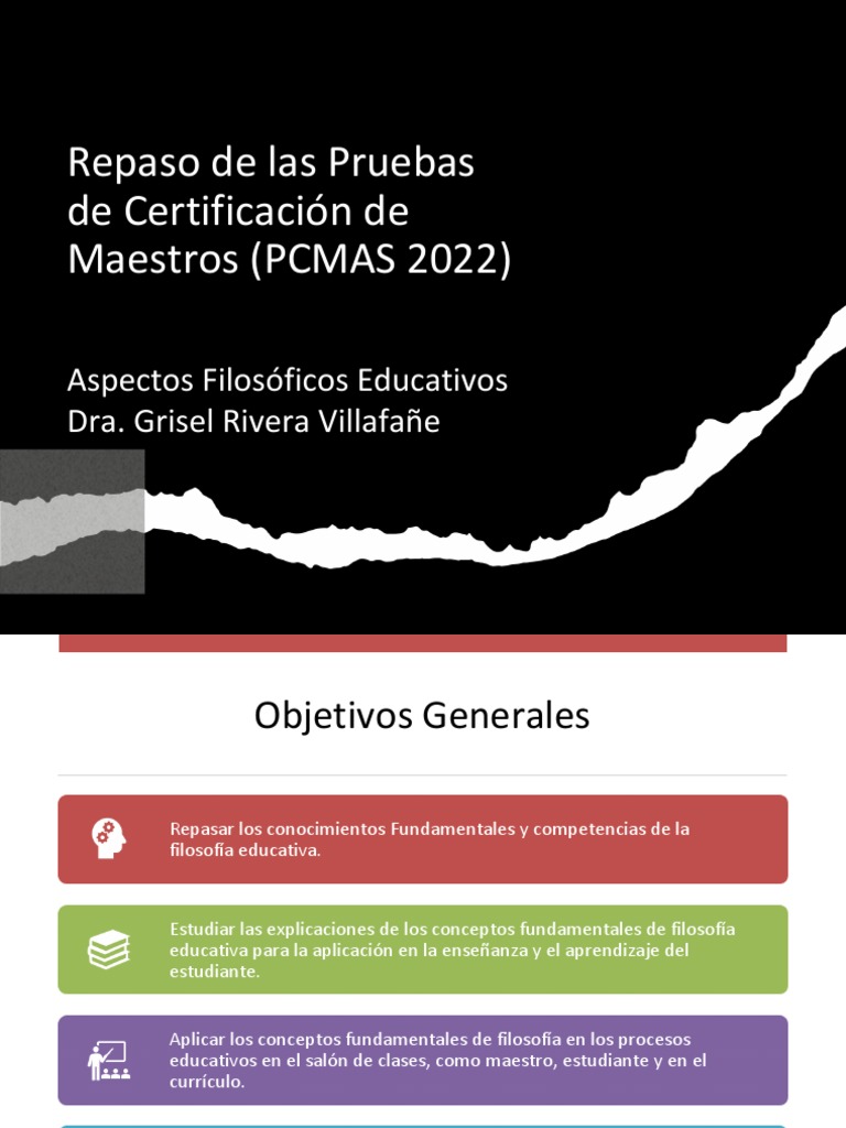 Repaso de Las PCMAS - Aspectos Filosóficos Educativos | PDF | Plan de ...