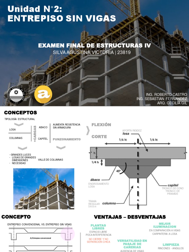 U2 Entrepiso Sin Vigas - Silva Agustina 23819 | PDF | Viga (Estructura) | Doblar