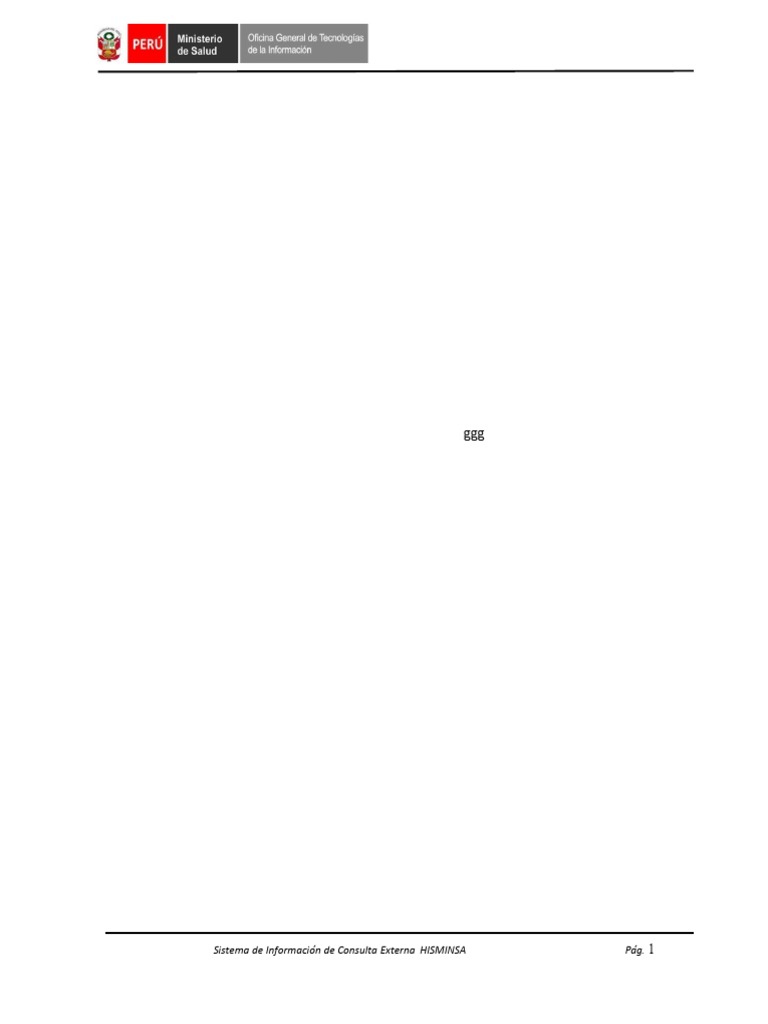 Guia de Registro HIS | PDF | Cuidado de la salud | Medicina