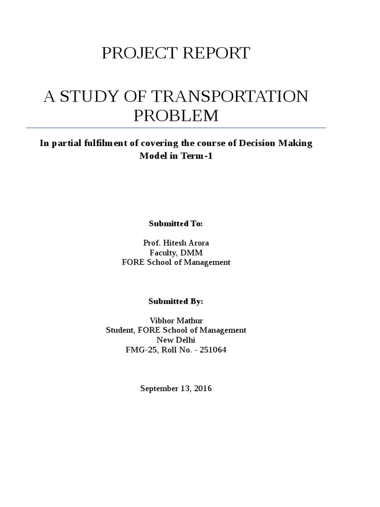 Operation Research Project | PDF | Linear Programming | Mathematical Optimization