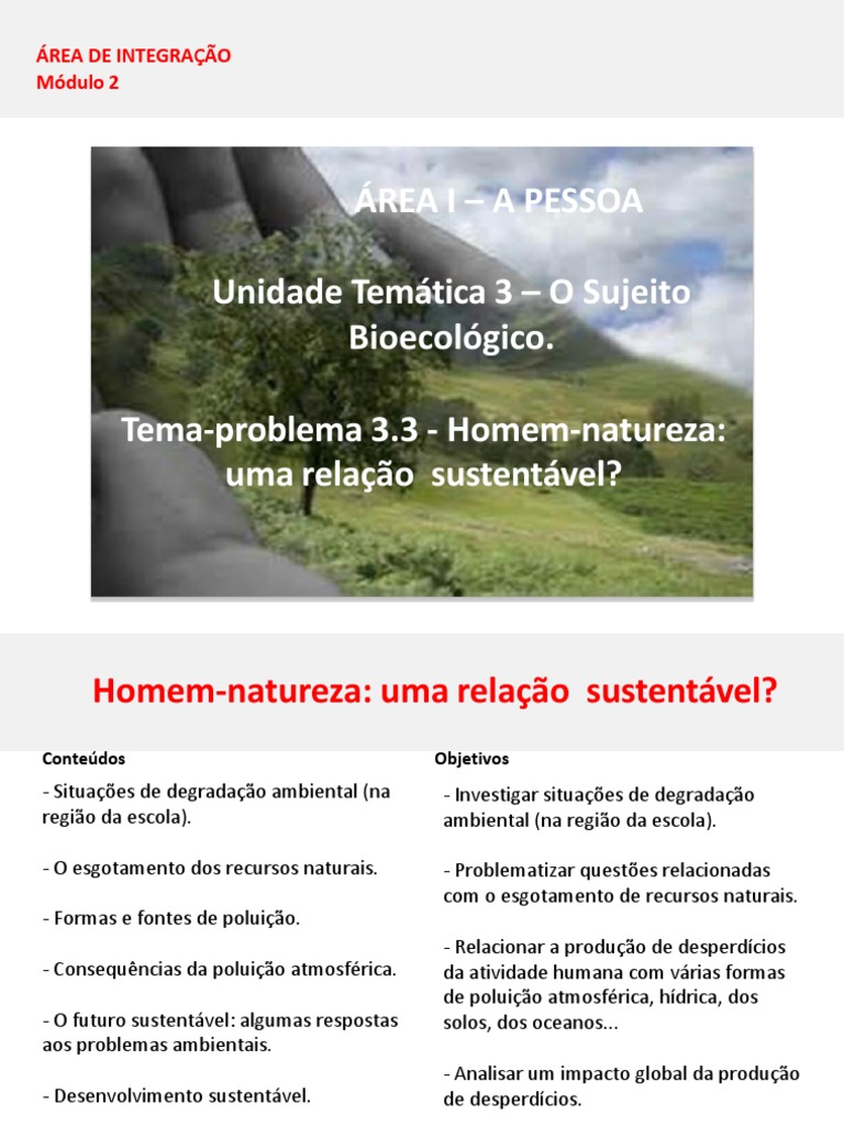 Uma análise dos impactos ambientais da relação entre o homem e a ...