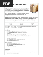 Chocolate Cake - RecipeTin Eats | PDF | Cakes | Chocolate