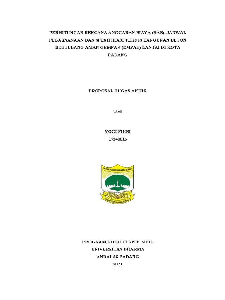 Proposal TA - Yogi Fikri (Acc Sempro) Revisi-Dikonversi | PDF