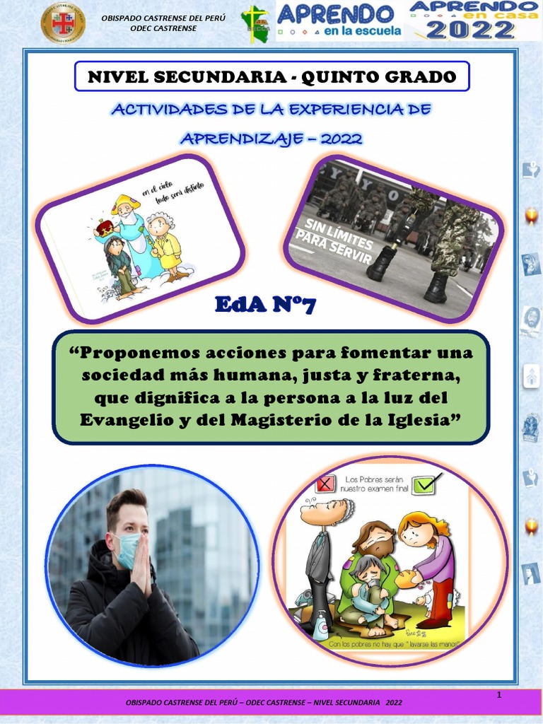EdA 7 Actividades - 5to VII Ciclo | PDF | Iglesia Católica | Jesús