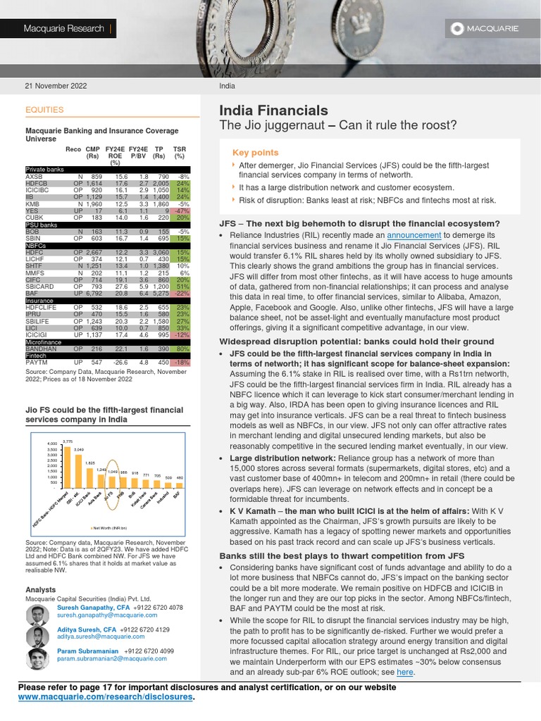 Macquarie Banking & Insurance Coverage | PDF | Banks | Finance & Money ...