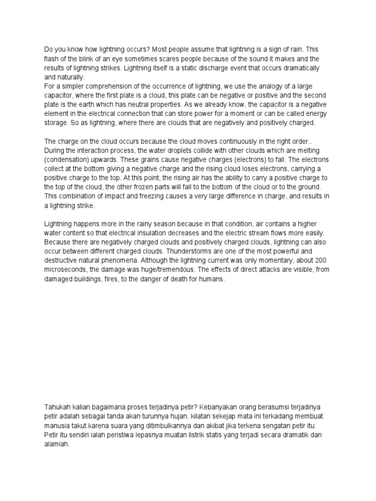 Lightning | PDF | Lightning | Electric Charge