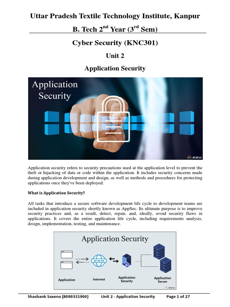 Unit 2 Application Security another | PDF | Firewall (Computing) | Computer Network