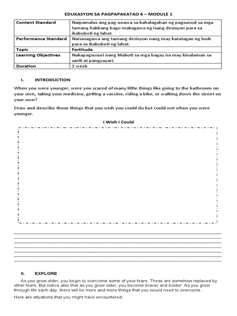 ESP | PDF | Courage | Value (Ethics)