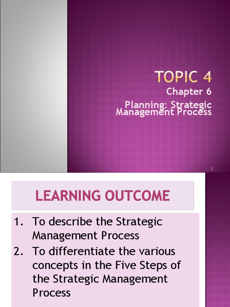 Topic 4-Chapter 6-Strategic Management How Star Managers Realize A ...